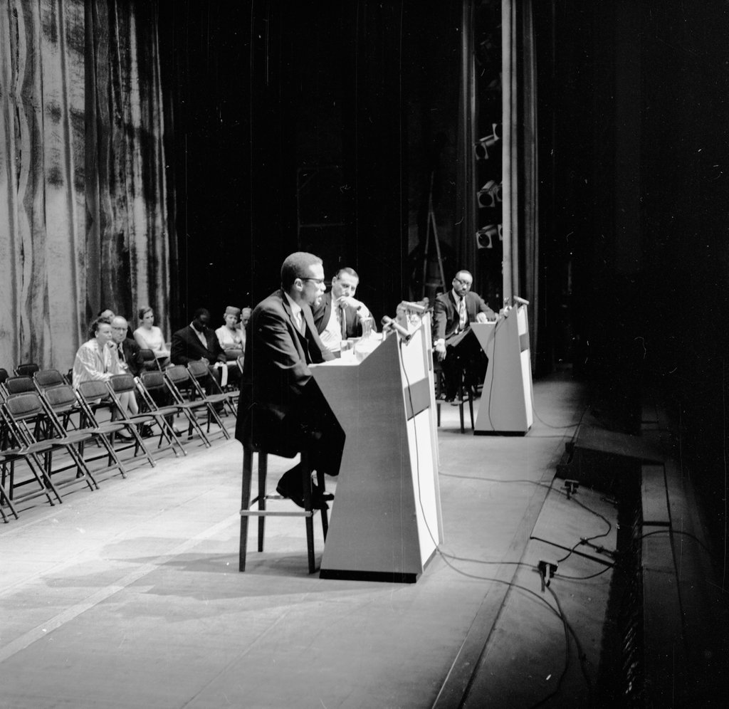 Chicago History Museum Images - Malcolm X and Louis Lomax debate